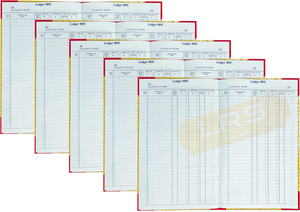 LRS Ledger Register 90 Pages - Pack of 5 - 32*20 cm 1-Part Ledger ...
