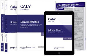 2022 CAIA Schweser Notes Level 1 Set Of 3 Book (3 Study Book + Quick ...