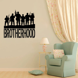 wildartcreation 50 cm Wall Decals ' brotherhood military ' Wall ...