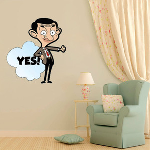 Divine studio 50 cm Wall Decals ' mr bean cartoon ' Wall Stickers (PVC ...