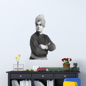 Divine studio 50 cm Wall Decals ' swami vivekananda ' Wall Stickers ...