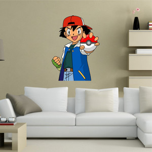 Devil designs 50 cm ash ketchum backwards hat ' Wall Stickers (PVC ...