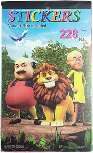variety palace 17.78 cm Motu Patlu sticker book for kids 228 stickers ...