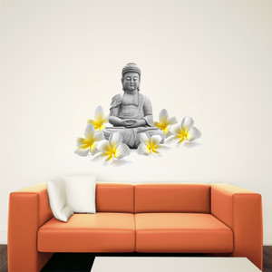 Azan Creation 55.88 cm Gautam Buddha Self Adhesive Sticker Price in ...
