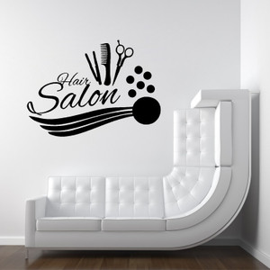 Decoration Designs 50 cm hair salon sticker design ' Wall Stickers (PVC ...