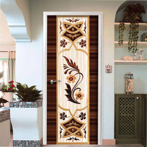 WallBerry 198 cm PVC Vinyl Self Adhesive Door Sticker Self Adhesive ...