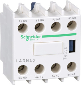 Schneider Electric LADN40 TeSys CONTACTS BLOCK 4 Pole Wire Connector ...