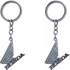 Blue Aura Combo Of Wings Honda Logo Metal Keychain Key Chain Price in ...