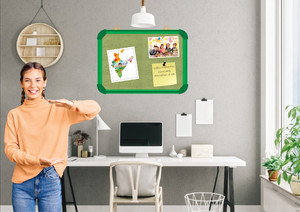 Sunway Display System Pin-up display board 1.5*2 feet, GREENALLUMINIUM ...