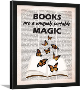 Book Quotes Wall Frames - Reading Quotes Frame - Book Quotes Poster ...