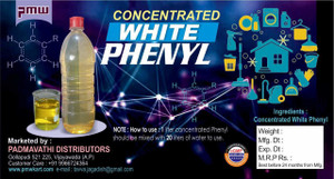 PMW White Phnyl Concentrate - 500Ml - Phenol - Concentrated - 1:20 ...