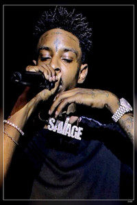 21 Savage Rapper Singer Musician Shayaa Bin Abraham-Joseph Matte Finish ...