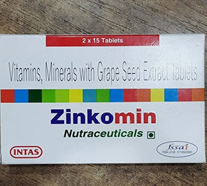 INTAS Zinkomin Multivitamin & Multimineral Tablet with Grape Seed ...
