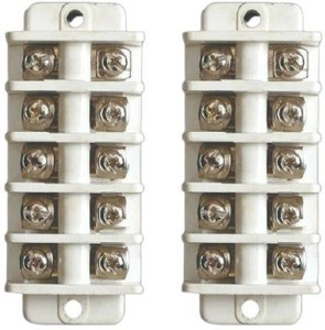 Madhav Control Panel DMC White Open Connector 5 Way Screw Block ...