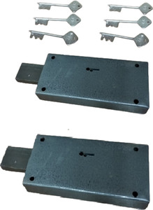 Q1 Beads 2 Pcs Side Shutter Lock 2 Turn with 3 Keys Including 1 Master ...