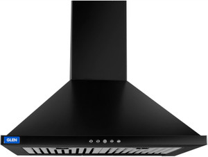 Glen Electric Kitchen Pyramid Chimney, 60cm 1250 m3/h - Black (6054 ...