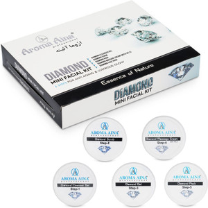 AROMA AINA Professional Diamond Mini Facial Kit 5 Steps For Anti Aging ...