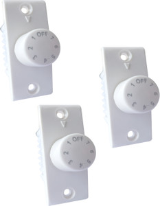ARISERS 7 Step Fan Regulator Switch, Pack of 3 Fan Regulators (Made of ...