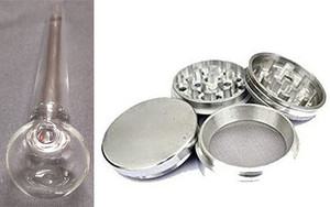 LEAHANA 52MM SILVER CRUSHER & SNORTER PIPE Hand Muller Grinder Price in ...