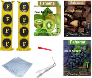 FAHAMA MAGIC COIL GRAPES CHOCOLATE PAAN KIWI MINT FLAVOR CHIMTA FOIL ...