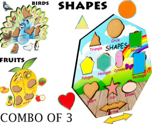 ToyBar Combo toys for kids learning educational alphabets puzzle board ...