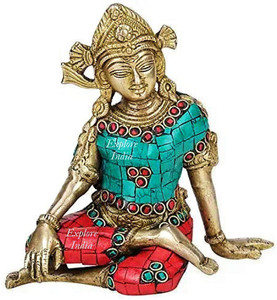 Explore india Lord Indra Dev Murti Brass Decorative Showpiece - 15.2 cm ...