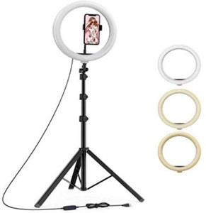SARFI Professional 10" inch LED Ring Light with 7 Ft Tripod Stand Combo ...
