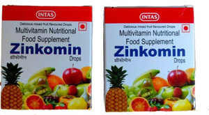 INTAS Zinkomin Multivitamin & Multimineral Drops for Baby (Mixed Fruit ...