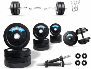 Watson 30 kg Heavy Weight Gym Equipment Set, Home Gym Combo, Gym Set ...