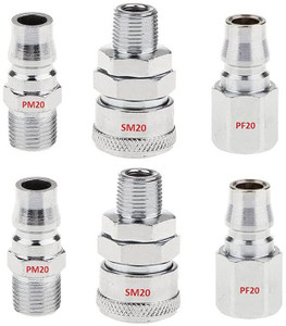 DUMDAAR PM20 SM20 & PF20 Pneumatic Air Line Hose Quick Connector ...