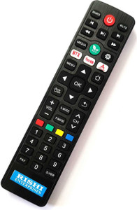 RISHI ENTERPRISES COMPATIBLE FOR TV REMOTE IN BLACK COLOUR CROMA Remote ...