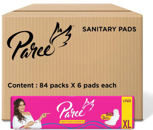 Paree Soft & Rash Free XL Sanitary Pads, With 3 Seconds Absorption for ...