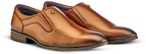 DOC & MARK Genuine Leather Formal Shoes Tan 187 Slip On For Men - Buy ...