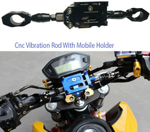 Vagary CNC Adjustable Vibration Rod Handlebar With Mobile Holder for ...