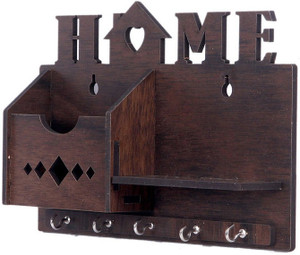 DRUMLIN wooden key holder home design key stand with mobile holder for ...