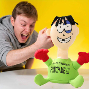 Galox Electric Anti Stress Punch Me Doll HomeOffice Desktop Punching ...