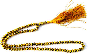 Midlumes Royal Gold shining beautiful tasbih glass crystal cut 100 ...