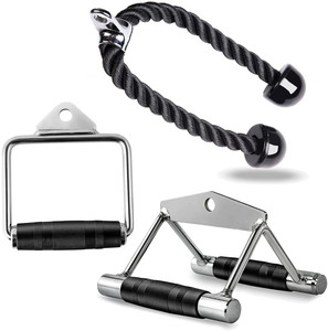 ISF Cable Machine Attachment Exercise Handle Pull Down Rowing Handle ...