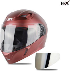 HRX COMBAT Full Face Clear Visor + Silver Visor Air ventilated ISI ...