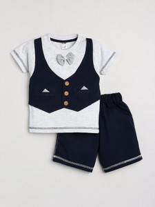 TINY BINY Baby Boys & Baby Girls Casual T-shirt Shorts Price in India ...