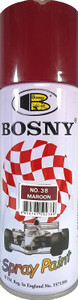 Bosny maroon- spraypaint for wall, metal surfaces (shade code-38 ...