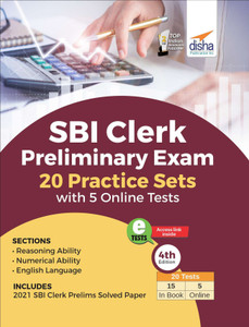 Sbi Clerk Preliminary Exam 20 Practice Sets with 5 Online Tests: Buy ...