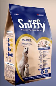 SNIFFY SNIFFY STARTER DRY DOG DOOD Chicken 10 kg Dry New Born Dog Food ...