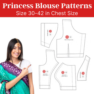 Simran Tutorials Princess Blouse Pattern Sewing Kit Price in India ...