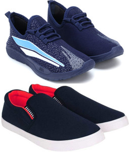 SV Stylish Combo Pack of Sports and Loafers shoes for Men(Pack of 2 ...