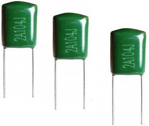 Banyan 104j 100v 2A Polyester Capacitor by Indian Electrolytic ...