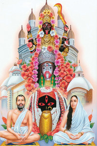 Wall gallery 45.72 cm DakshineswarMaa Kali,Tara Maa With Ramkrishna dev ...