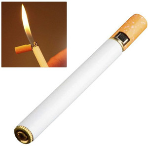 GLOBAL BROS Cool Lighter Cigarette Shaped Mini Lighter Refillable ...
