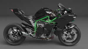Kawasaki Ninja H2R Super Bike Matte Finish Poster Paper Print - Sports ...