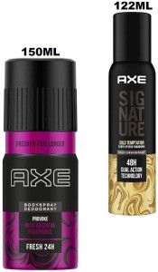 AXE 1 PROVOKE DEODORANT 150ML AND 1 GOLD TEMPTAION 122ML PERFUME Body ...